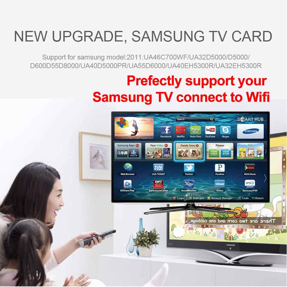 Wireless TV WIFI Adapter USB Dongle For Samsung TV WIS12ABGNX WIS09ABGN ...