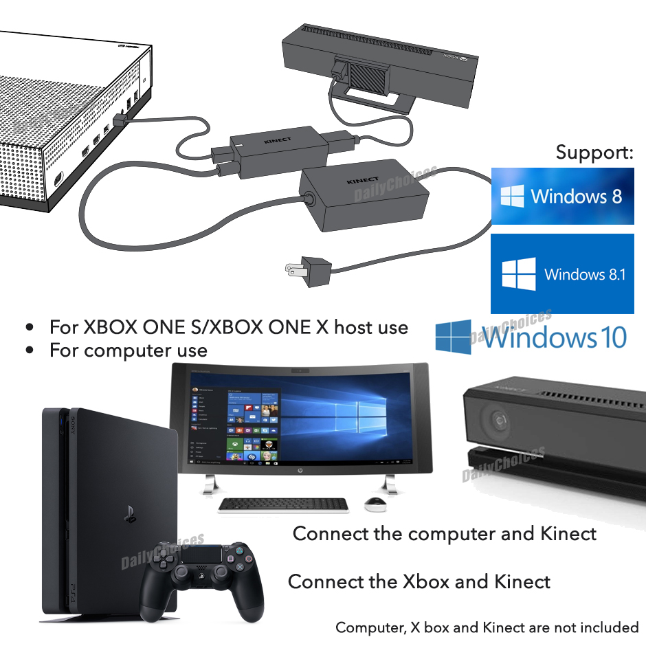 Power Adapter Kinect 2.0 Power AC Adapter PC Development Kit For Xbox One S/X | eBay