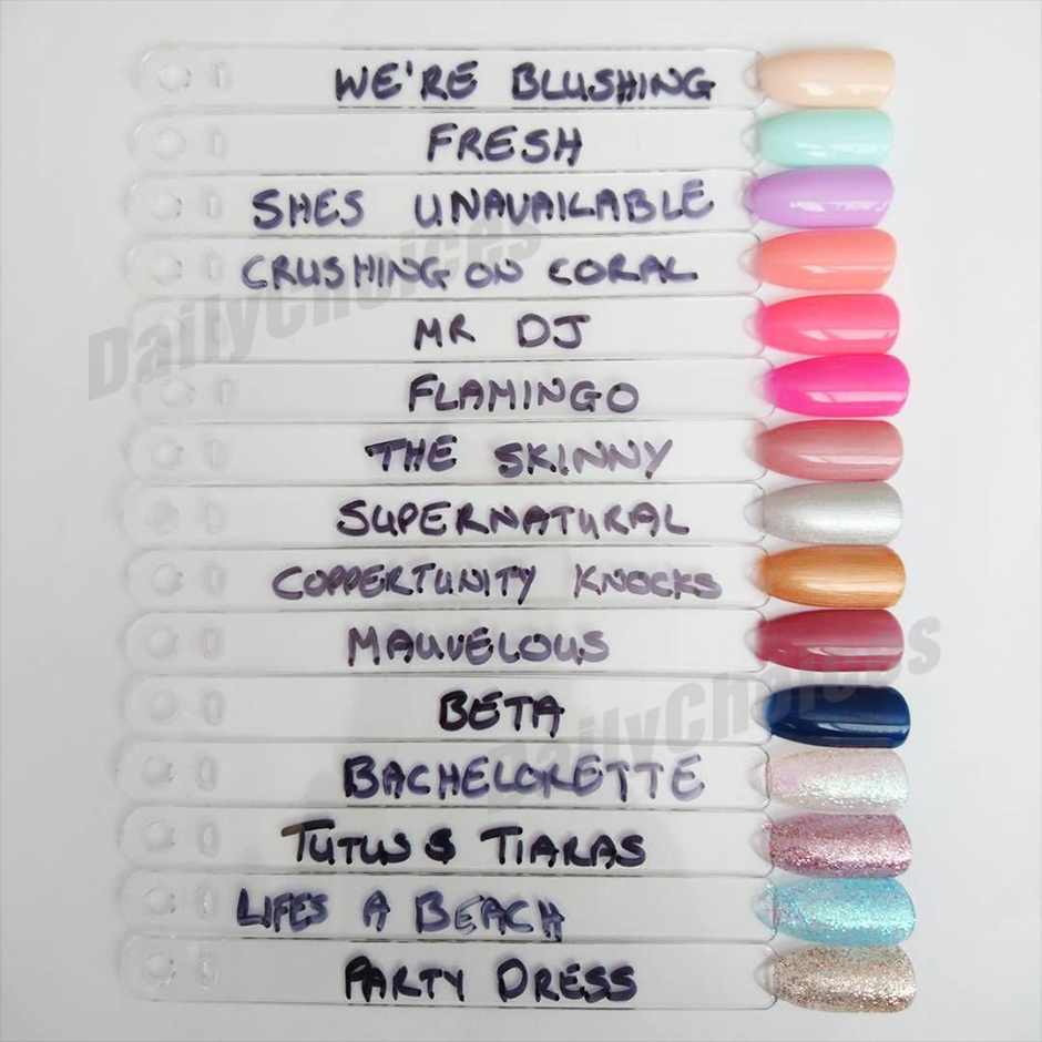 Nail Polish Colour Display Wheel Chart Palette Ring Tips Swatch false ...